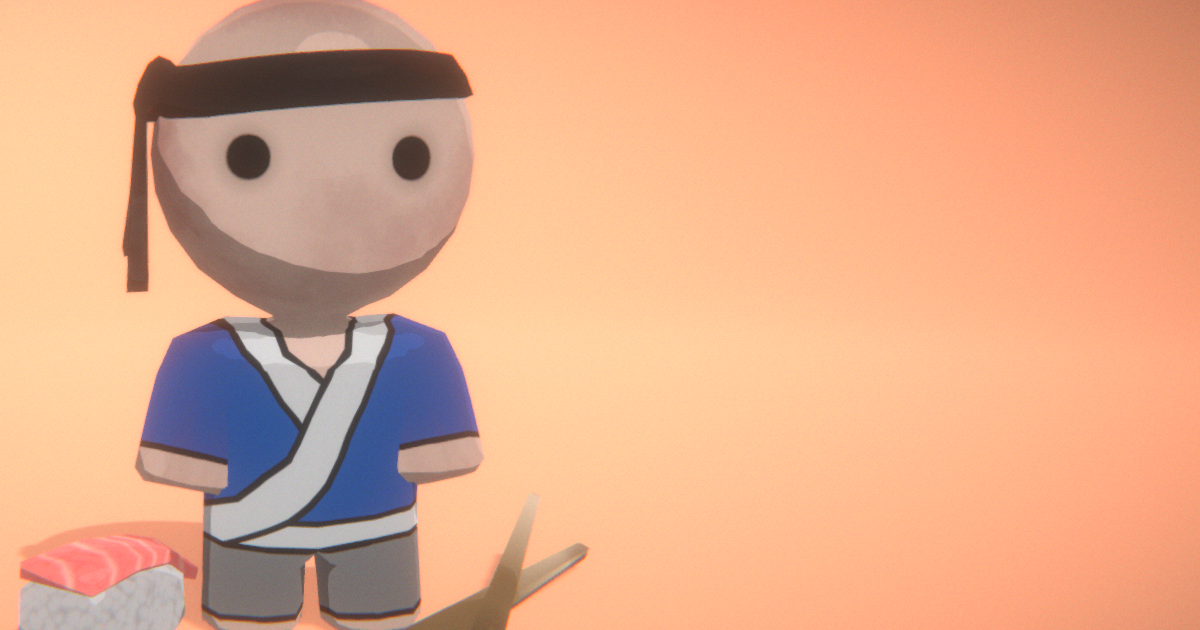 Cute Sushi Chef Avatar | 3D Characters | Unity Asset Store