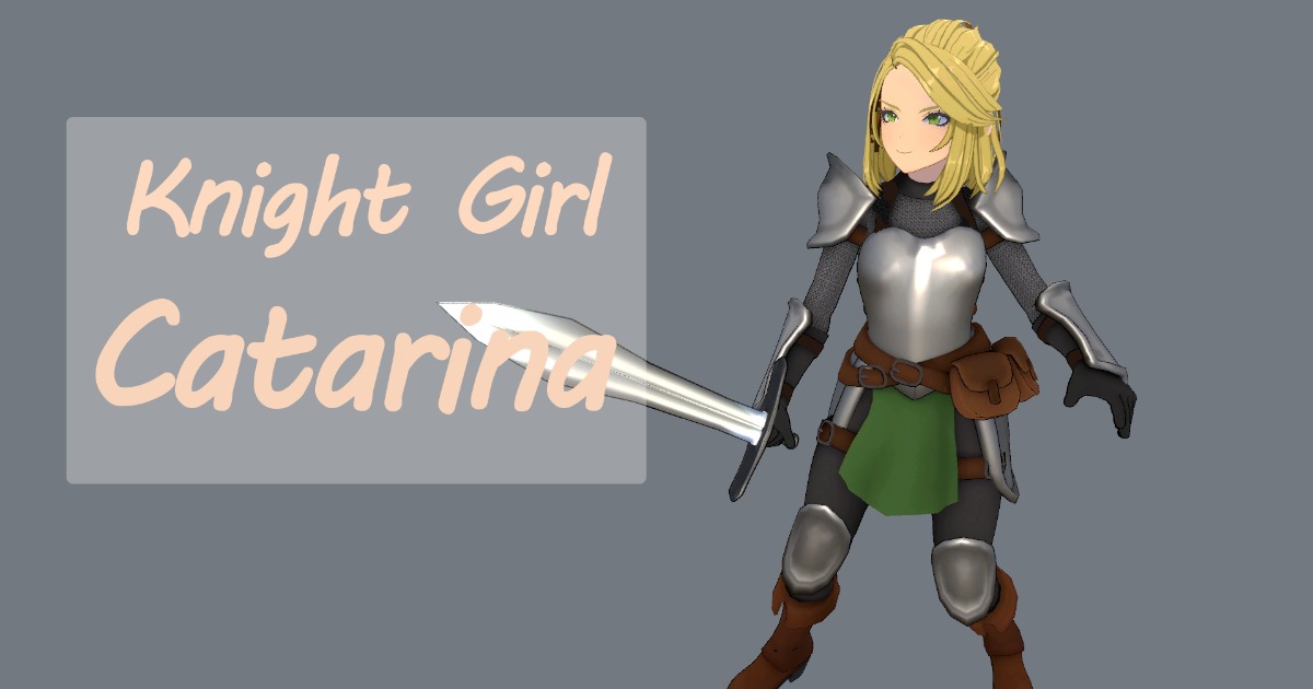 Catarina Anime Knight Girl 1 | Characters | Unity Asset Store