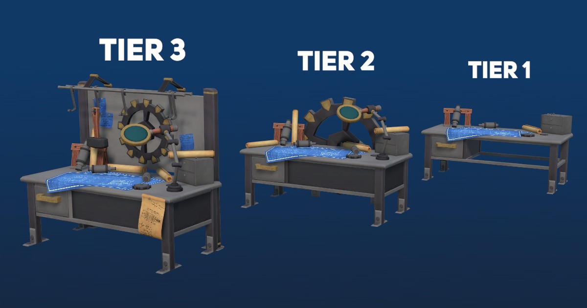 Stylized Engineer Workbenches & Icons | 3D Furniture | Unity Asset Store