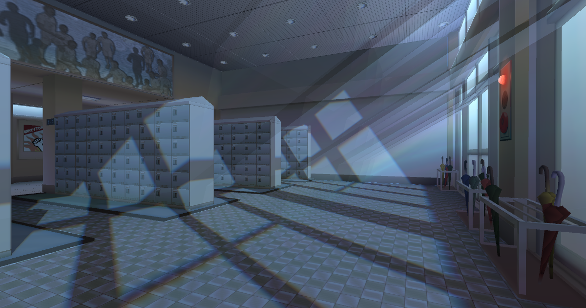 "Entrance Of The Japanese School" Model | 3D Interior | Unity Asset Store