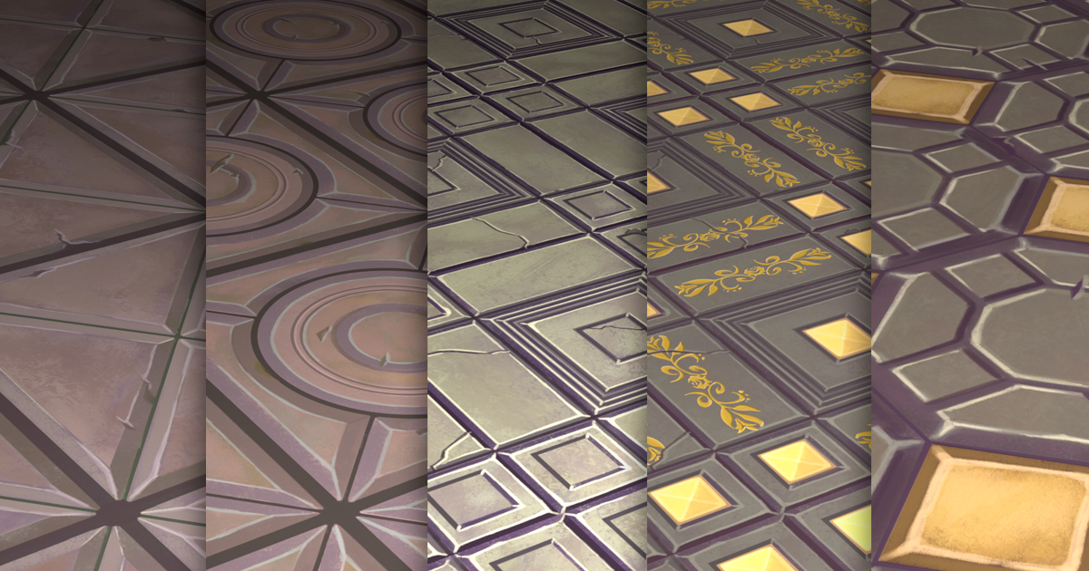 Texture Set Vol.66 Hand Painted Tiles | 2D 타일 | Unity Asset Store