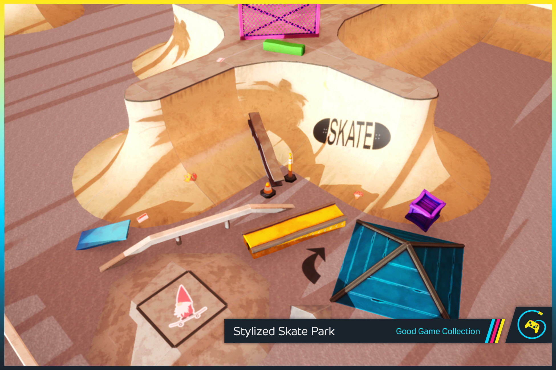 Stylized Skate Park Asset Pack by Gamertose | 3D Urban | Unity Asset Store