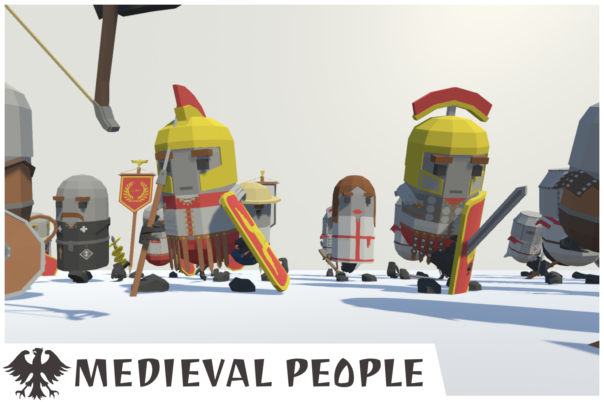 Low poly medieval people | 3D Characters | Unity Asset Store