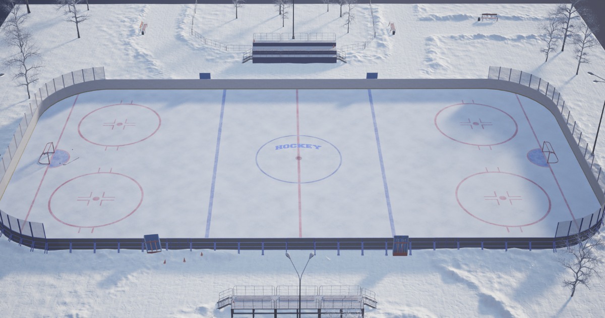 Hockey set 1 | 3D Exterior | Unity Asset Store