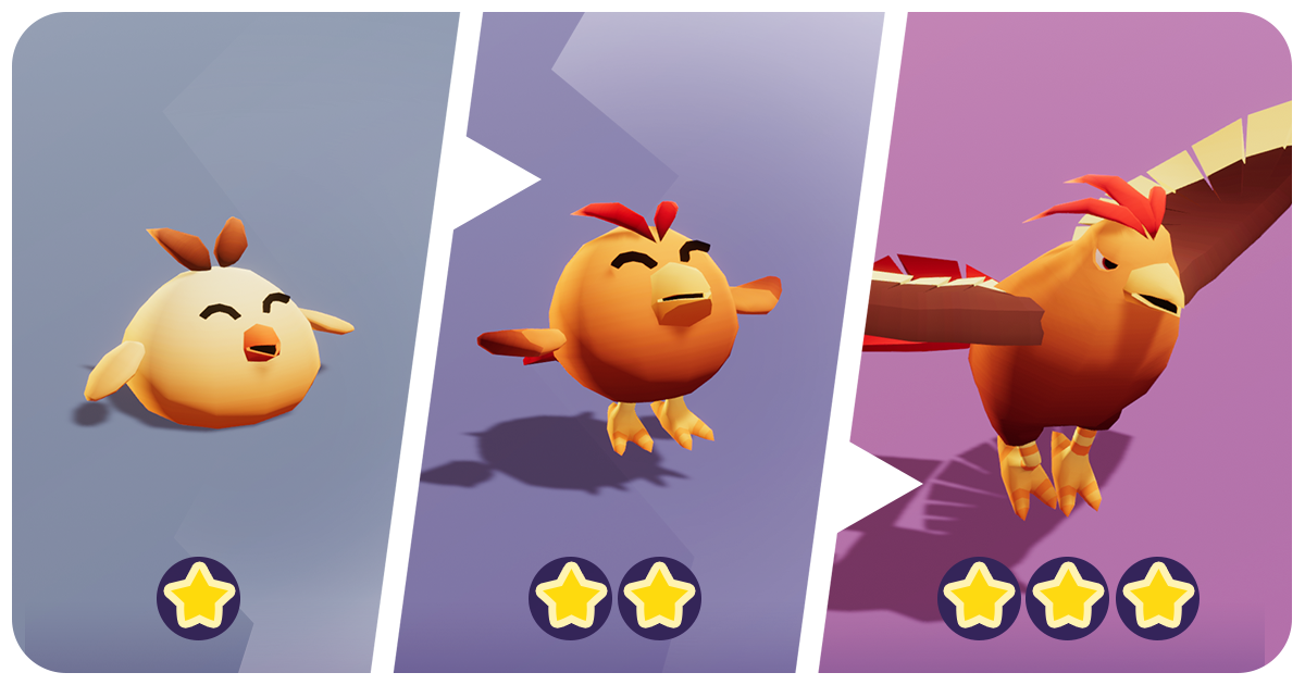 Chick Fledgling Bird Evolution Pack Cute series | Characters | Unity ...