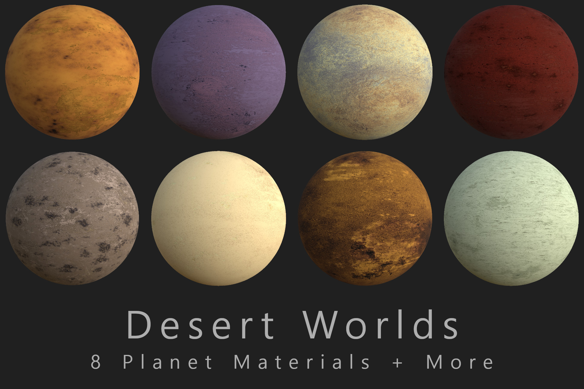 Desert Worlds: Planet Materials | 2D Textures & Materials | Unity Asset ...