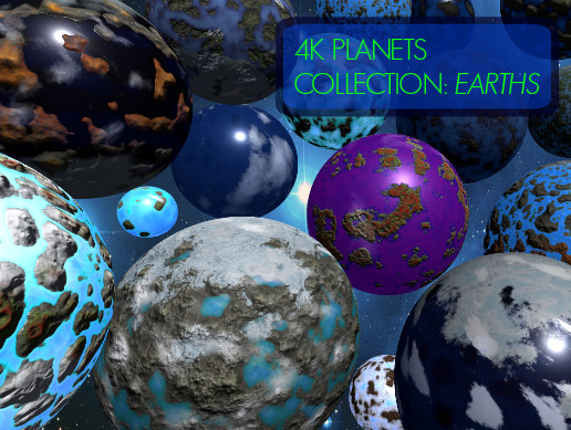 4K Planets Collection: Earths | 3D Sci-Fi | Unity Asset Store