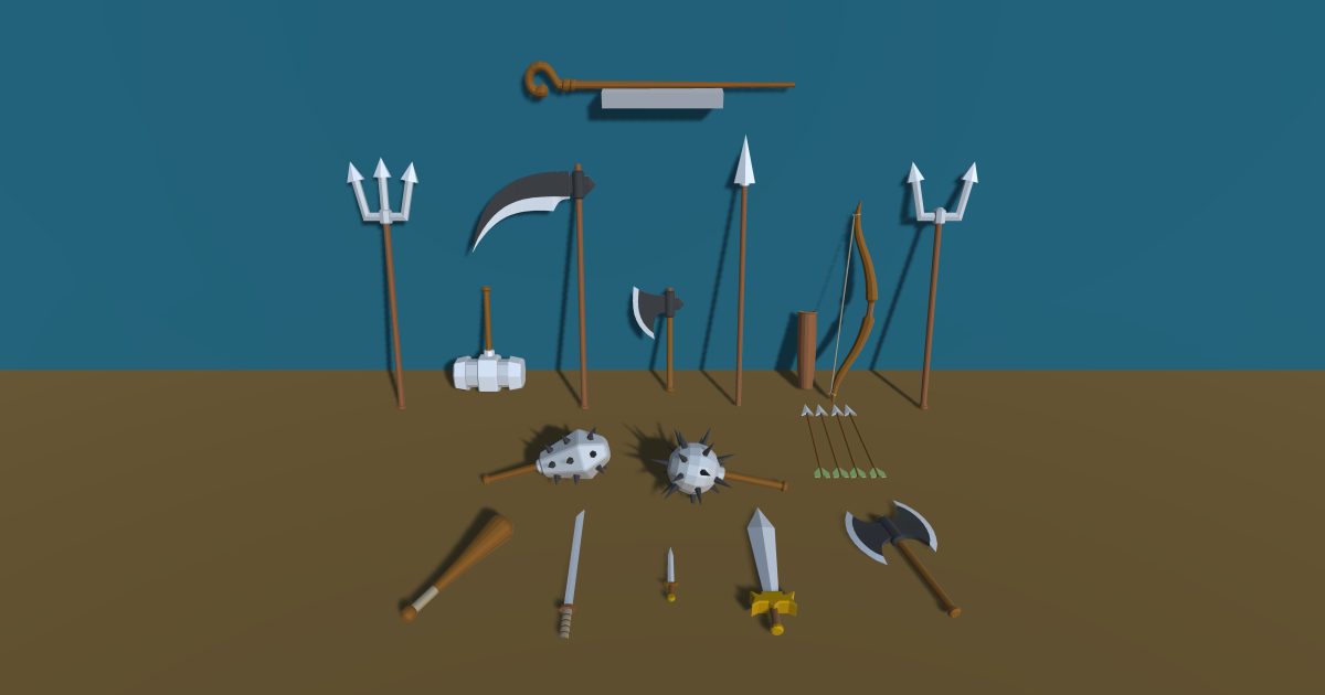 Medieval Weapon Pack(Low-Poly) | 3D Weapons | Unity Asset Store