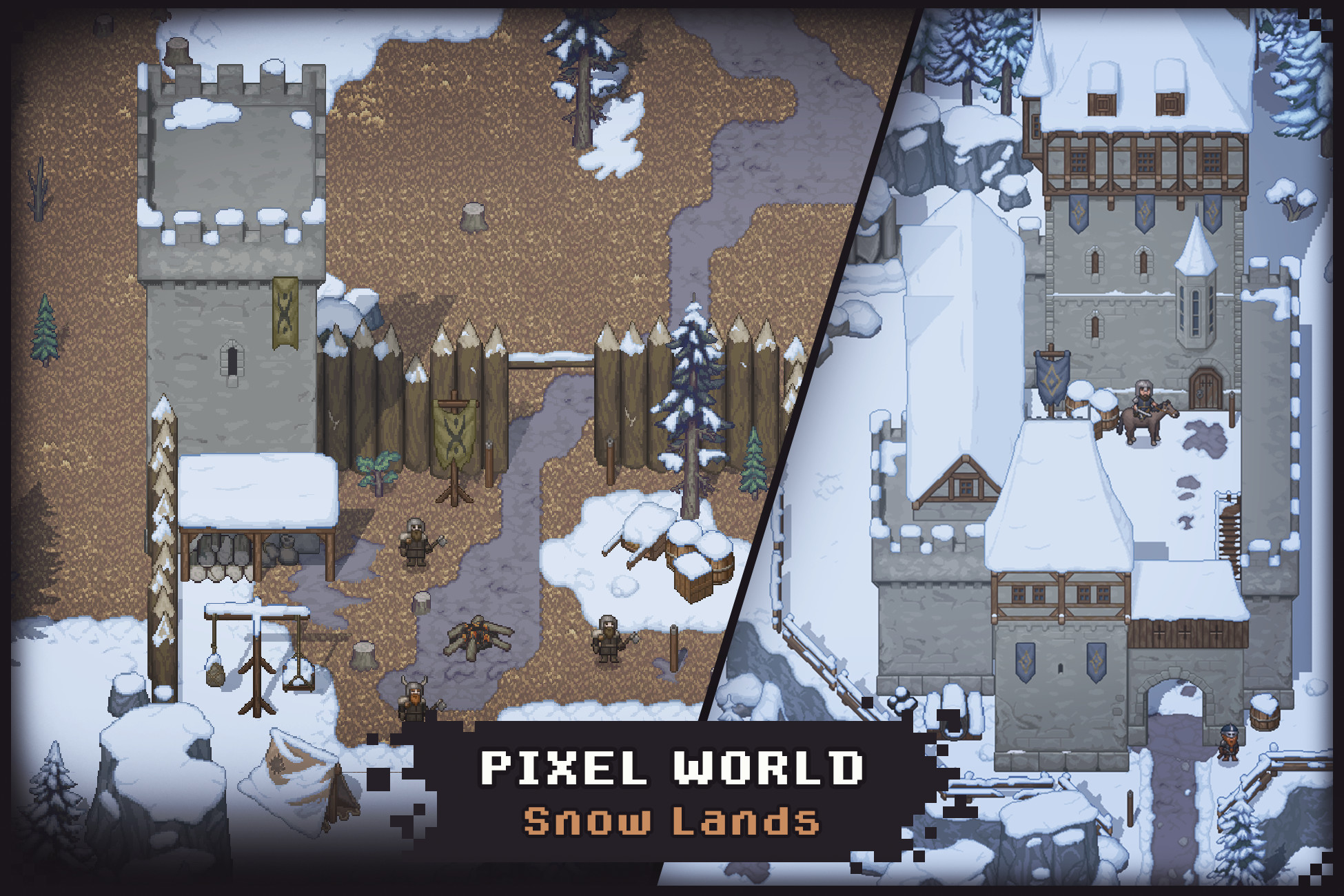 Pixel World - Snow Lands | 2D Environments | Unity Asset Store
