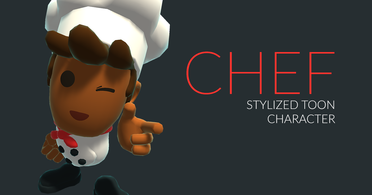 Chef | Stylized Toon Character | 3D Humanoids | Unity Asset Store