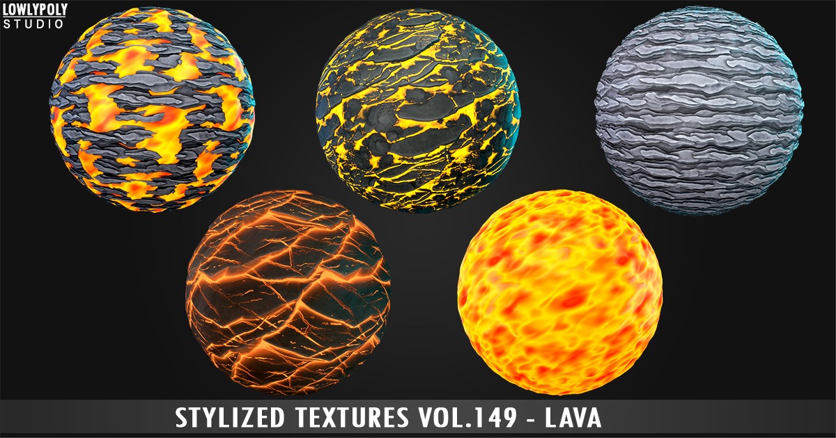 Lava Vol.149 - Stylized Textures | 2D Textures & Materials | Unity ...