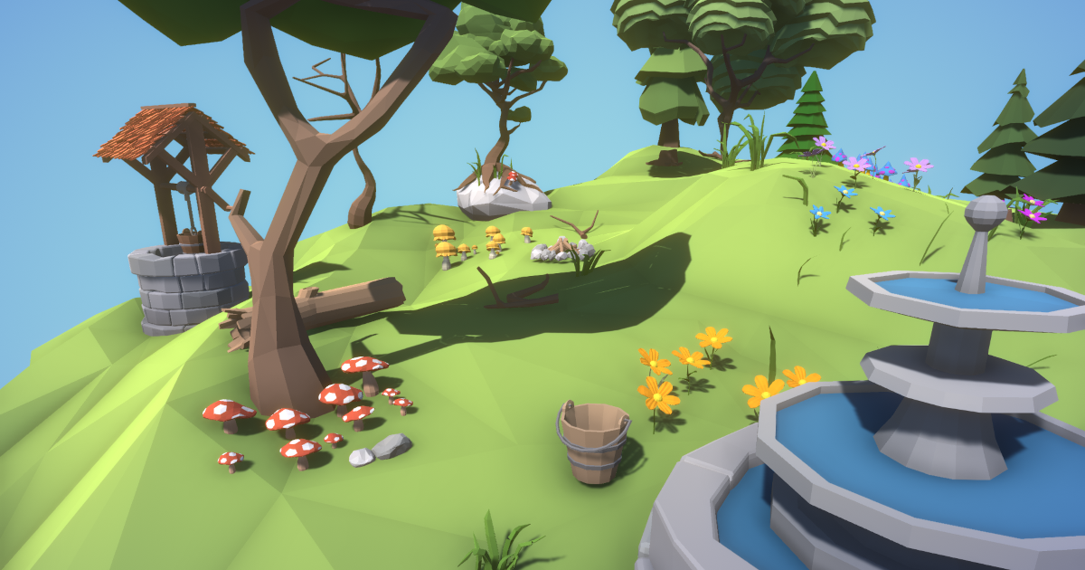 Low Poly Nature and Props Pack | 3D Vegetation | Unity Asset Store