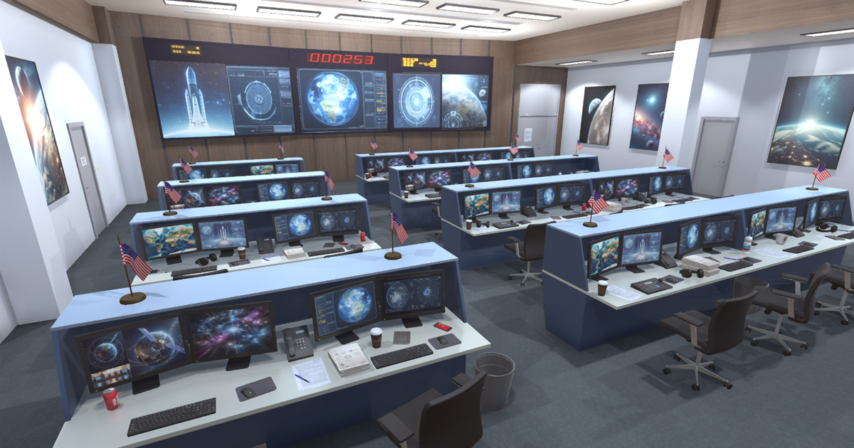 Mission Control Center | 3D Interior | Unity Asset Store