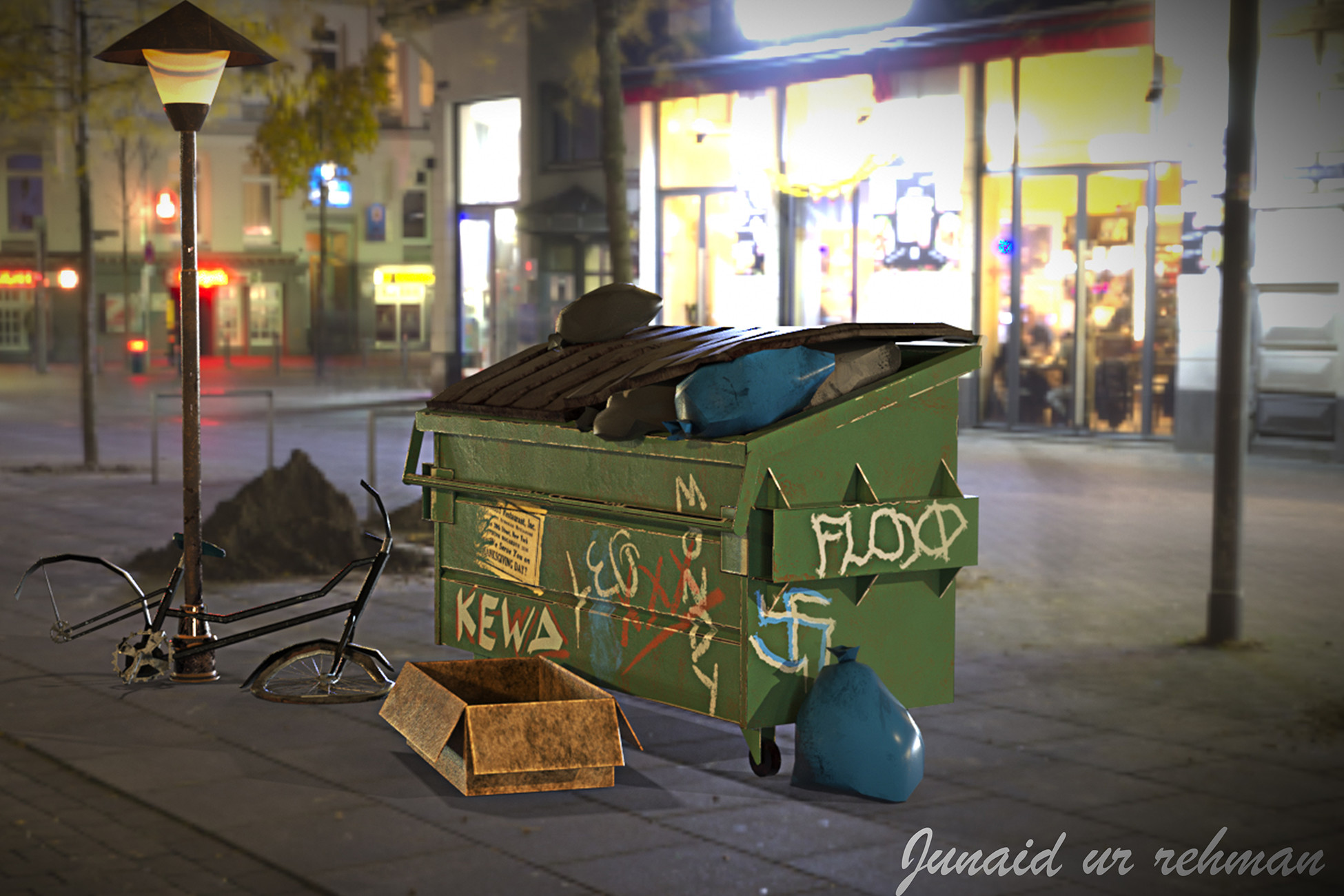 Dumpster Game ready | 3D 소품 | Unity Asset Store