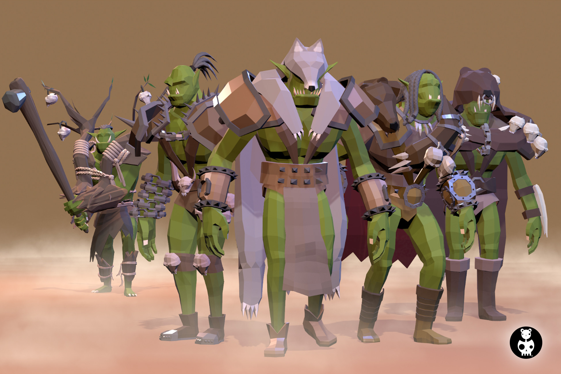 Low Poly Orc Factory | キャラクター | Unity Asset Store