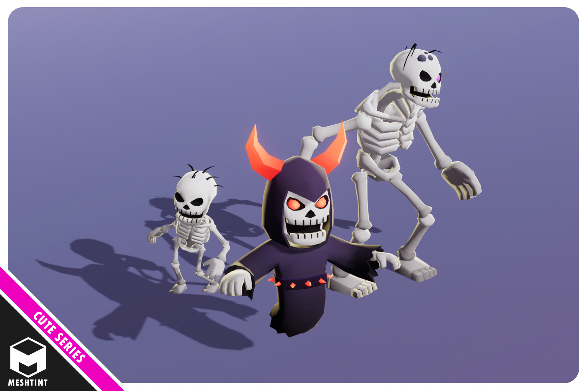 Skeleton Giant Mage Evolution Pack Cute Series | 3D Creatures | Unity ...