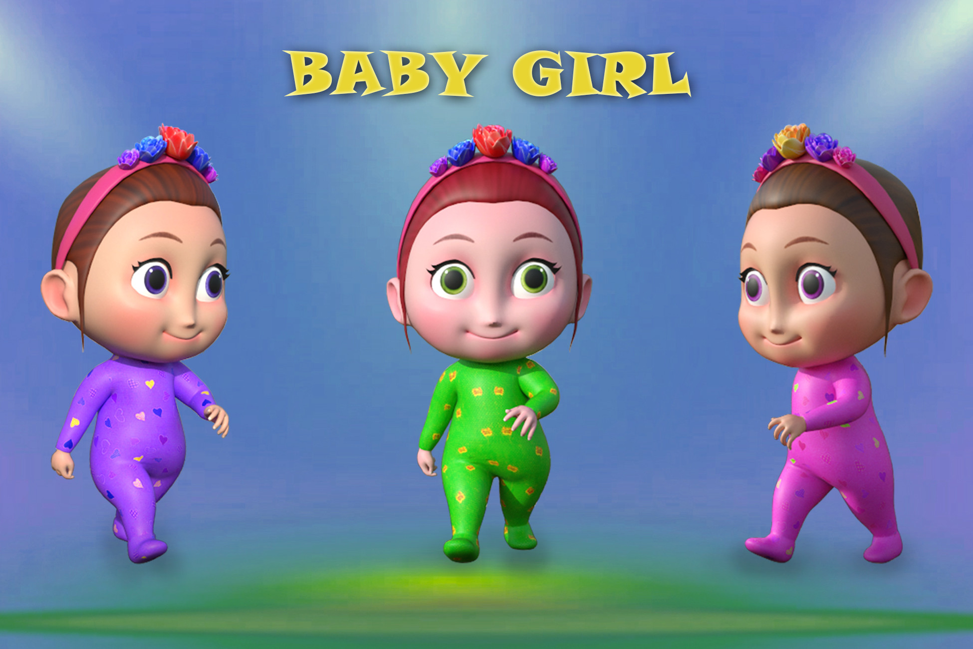 3D Baby Girl | Characters | Unity Asset Store