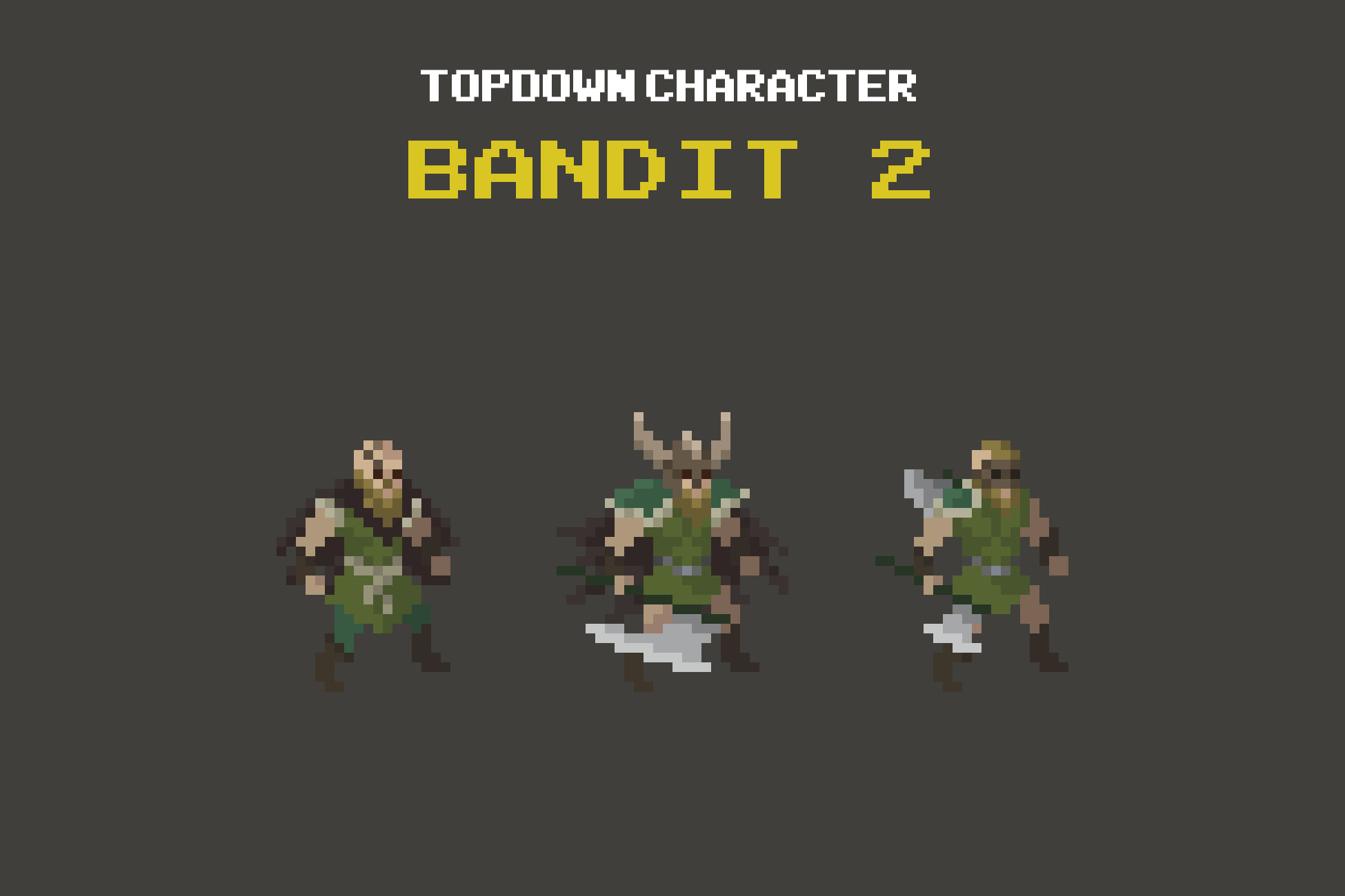 Bandits 2 - Top Down Pixel Art Character Assets | 2D Characters | Unity Asset Store