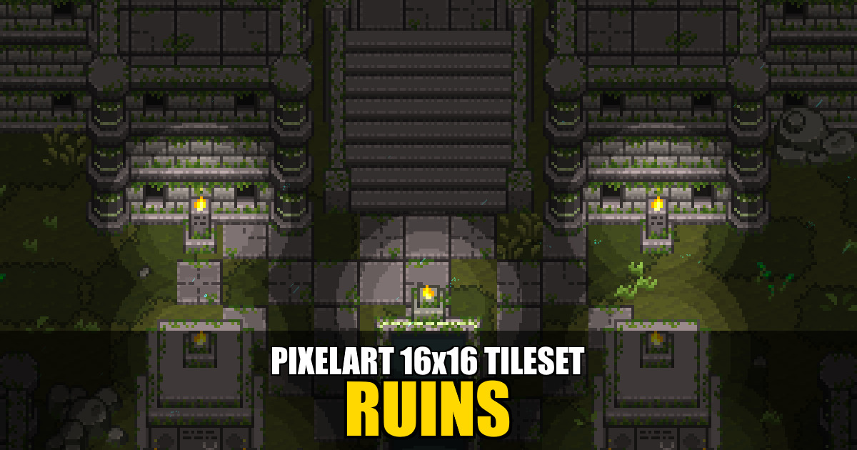 2D TopDown Ruins Tileset - Rogue Adventure | 2D Environments | Unity ...