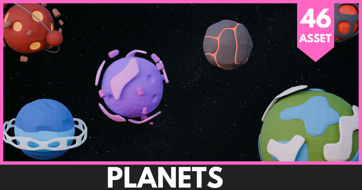 Low Poly Planets by Ake | 3D Sci-Fi | Unity Asset Store