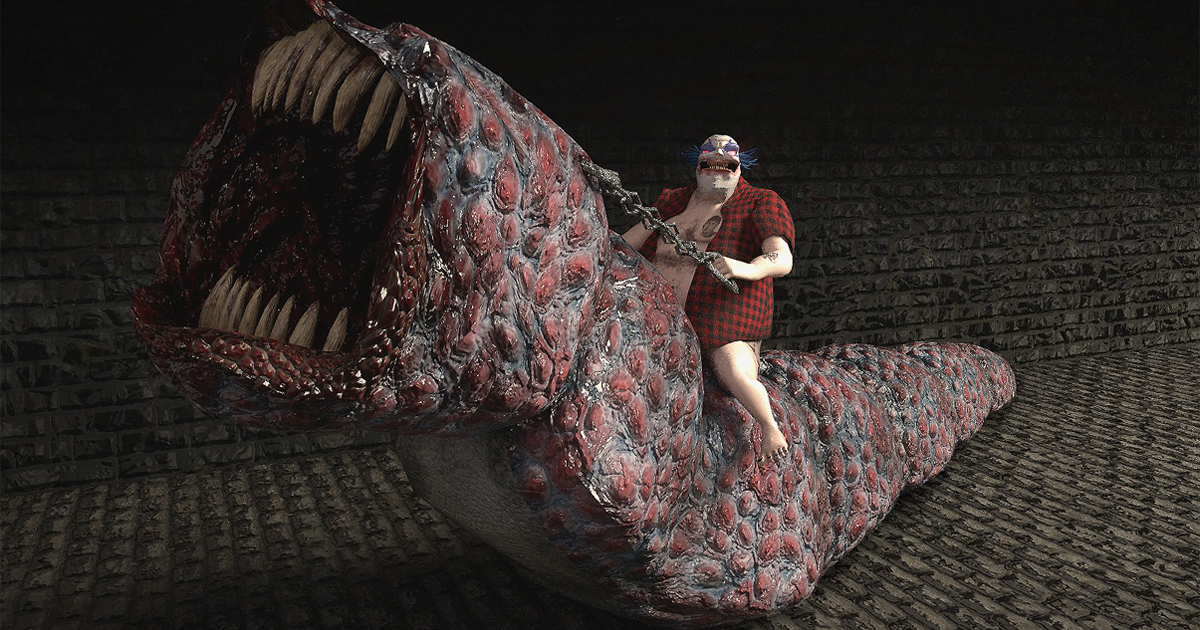 Demon Clown & Giant Worm | 3D Characters | Unity Asset Store