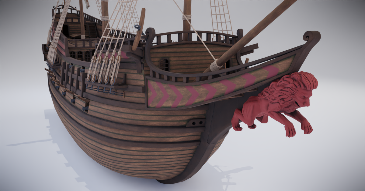 Roter Lowe (Galleon) [HDRP] | 3D Sea | Unity Asset Store
