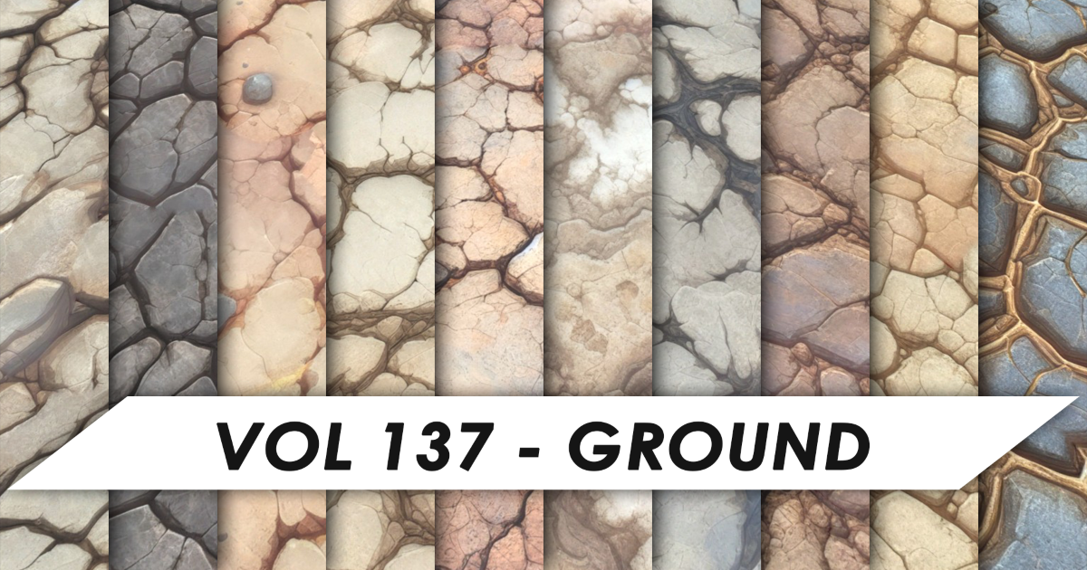 Hand Painted Textures - Vol 137 - Ground | 2D Textures & Materials ...