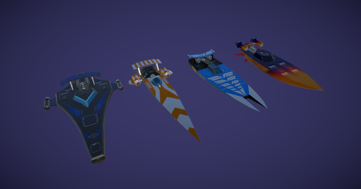 Racing Boats Pack | 3D 해상 | Unity Asset Store