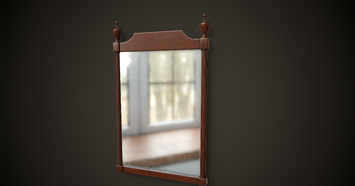 Vintage Wall Mirror | 3D Furniture | Unity Asset Store