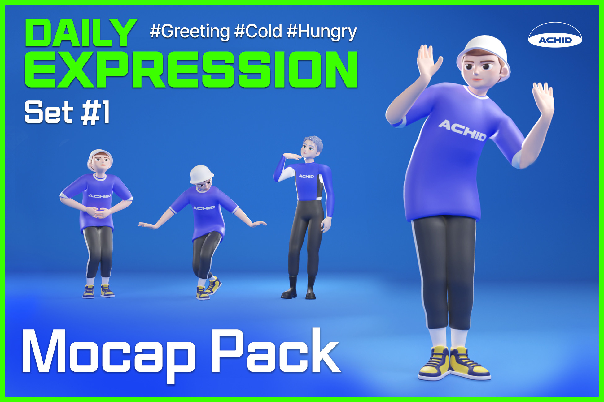Daily Expression Mocap Pack #1 | 3D 애니메이션 | Unity Asset Store