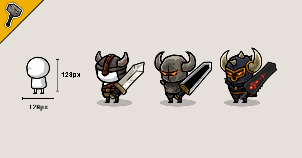 2D Simple Character : Berserker | 2D 캐릭터 | Unity Asset Store
