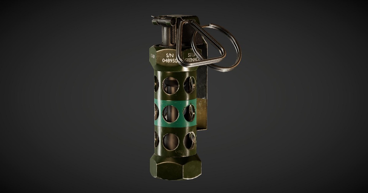 Stun Grenade Realistic 3d Model | 3D Weapons | Unity Asset Store