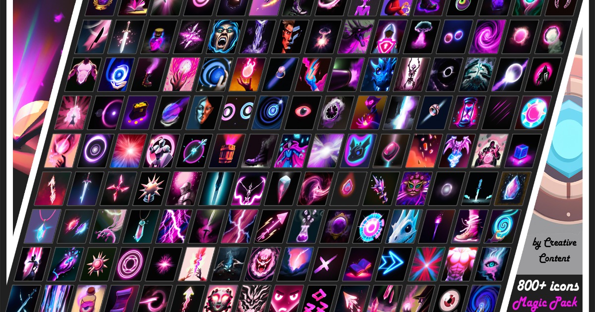 Spell icons - Magic Pack | 2D Icons | Unity Asset Store