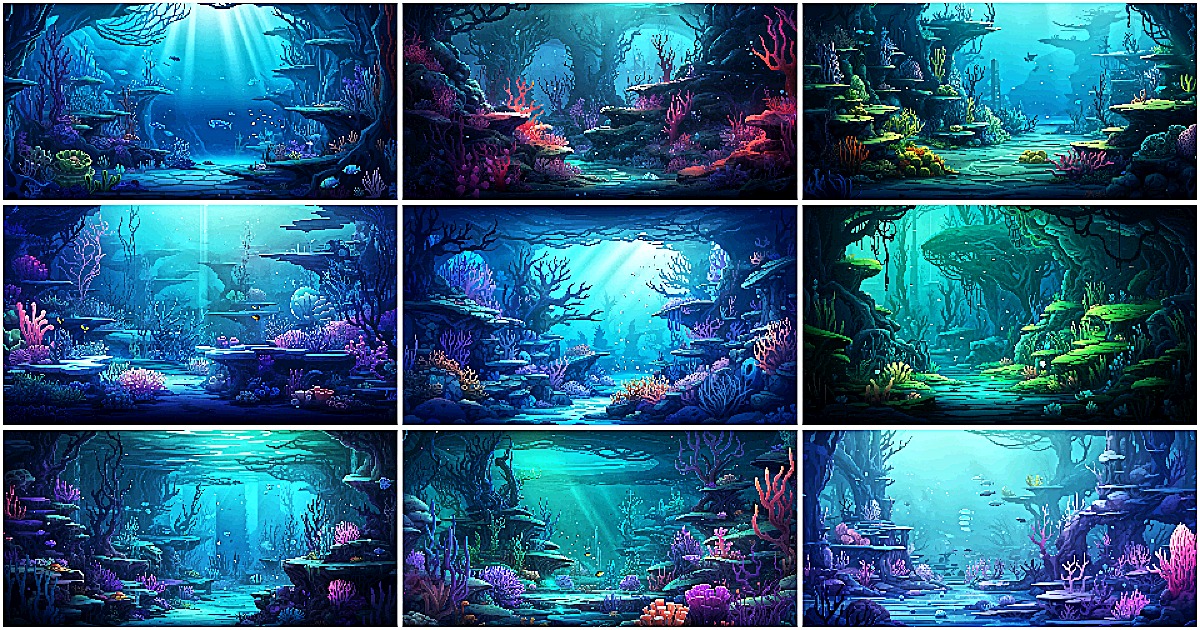 BACKGROUND - Pixel Reef 2 | 2D Environments | Unity Asset Store