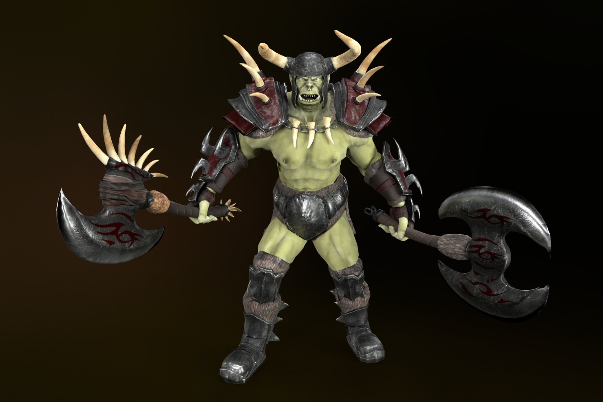 Orc with Axes | 3D Humanoids | Unity Asset Store