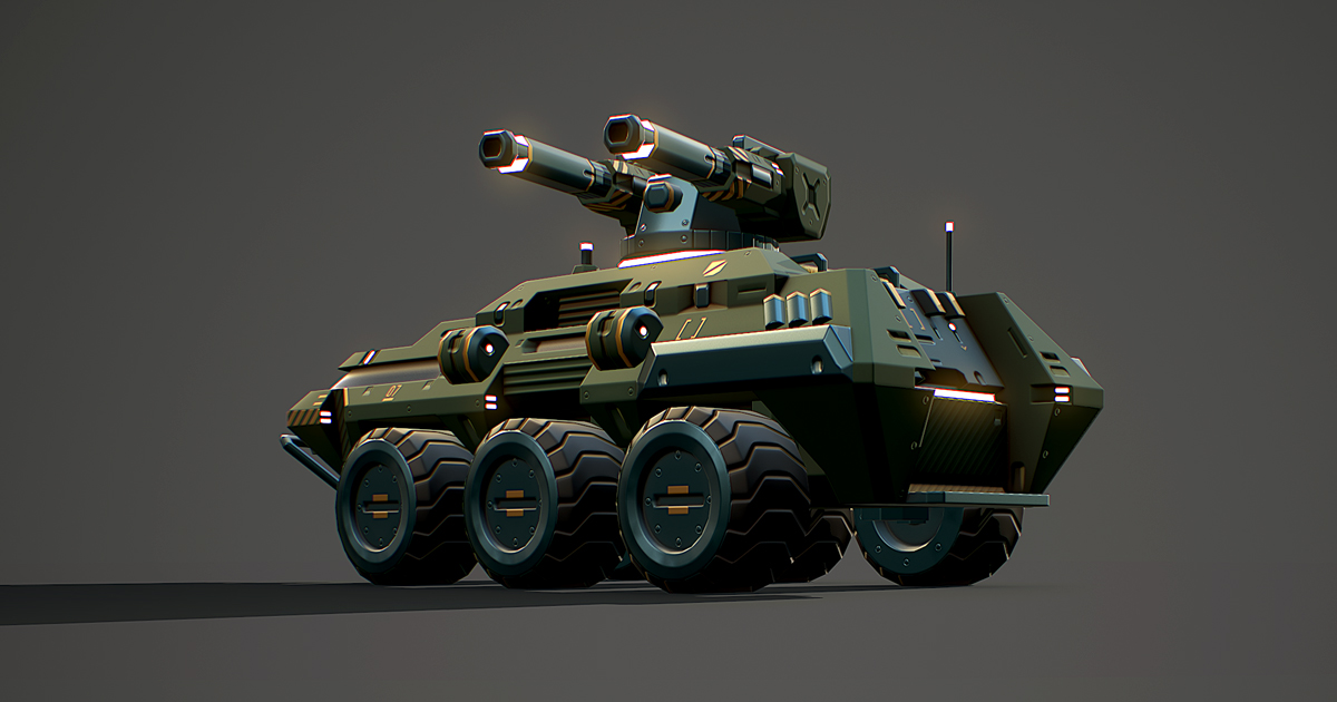 WAR COLLECTION | Light Tank SCI-FI | 3D Land | Unity Asset Store