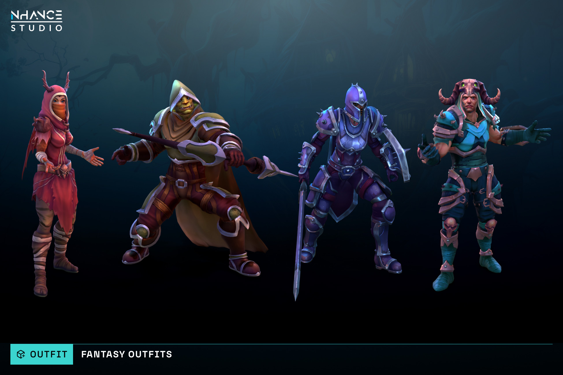 Stylized Fantasy Outfits #2 | 3D 캐릭터 | Unity Asset Store