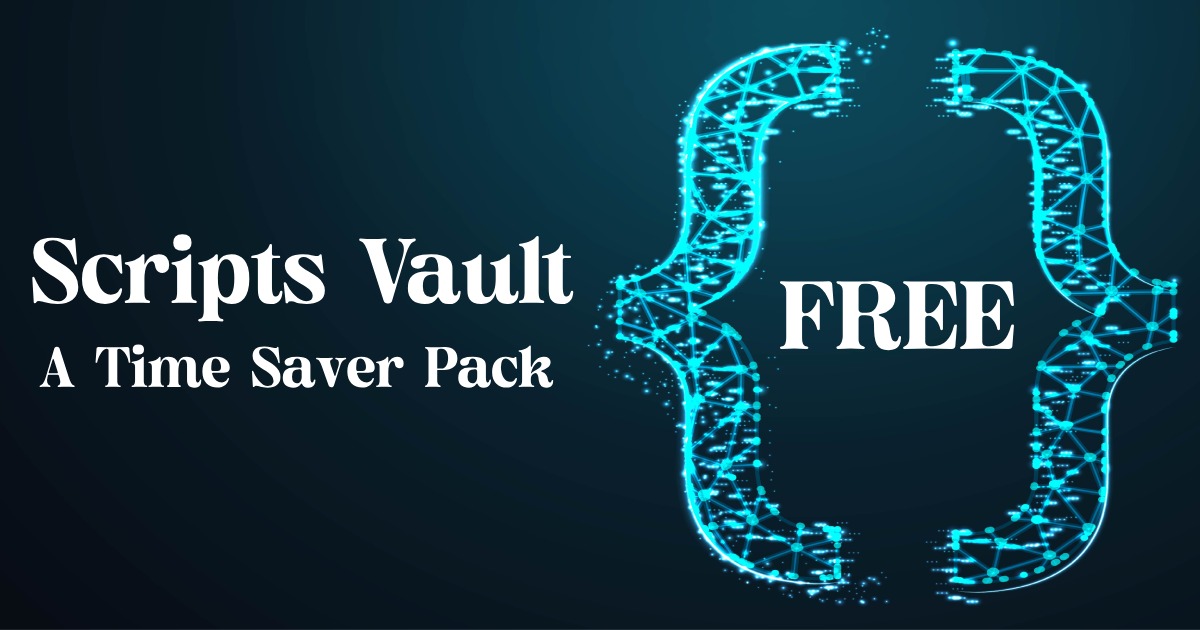 Scripts Vault - Free: A Time Saver Pack | Utilities Tools | Unity Asset Store
