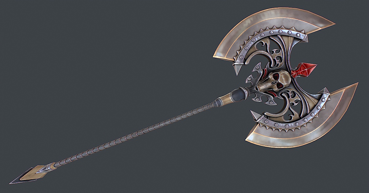 Fantasy axe 1 3d model | 3D 무기 | Unity Asset Store