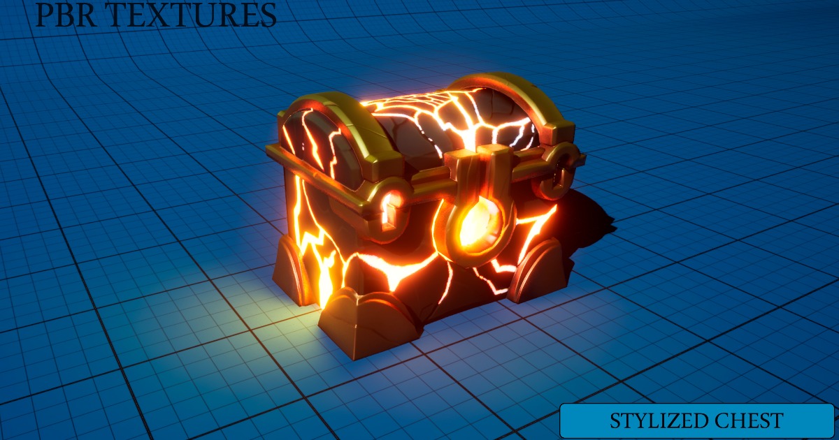 Stylized Chest4 - Animated, Textured, PBR, Unlit | 3D Props | Unity ...