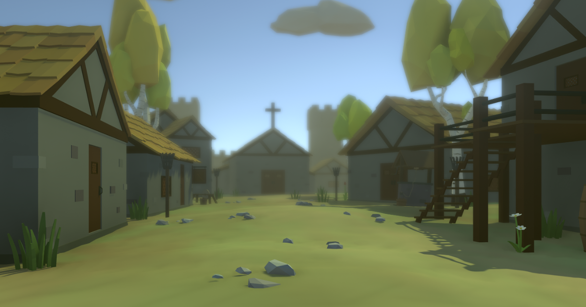 Low Poly Medieval Buildings Pack | 3D Environments | Unity Asset Store