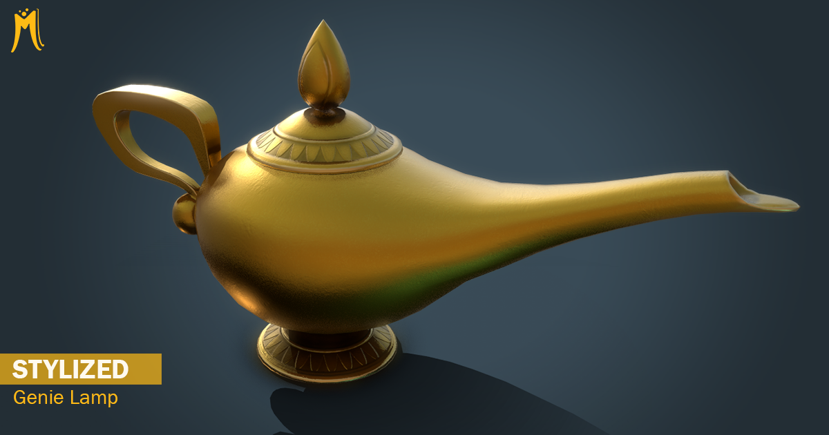 Stylized Genie Lamp | 3D 道具 | Unity Asset Store