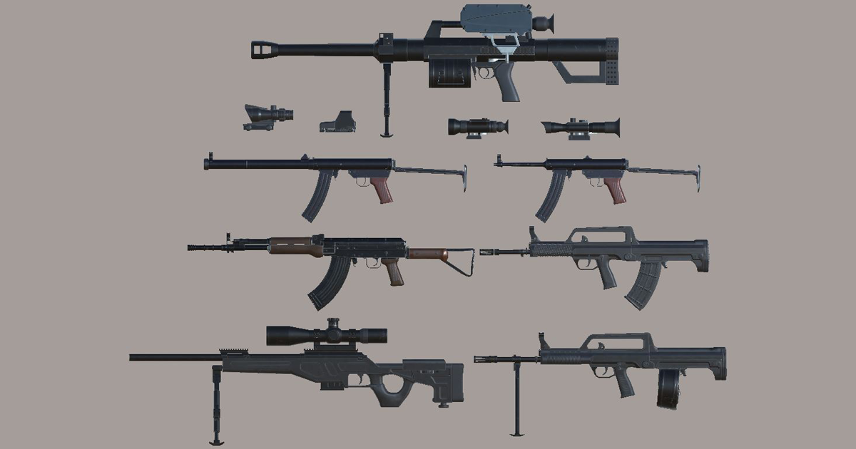HttChinaWeaponPack | 3D Guns | Unity Asset Store