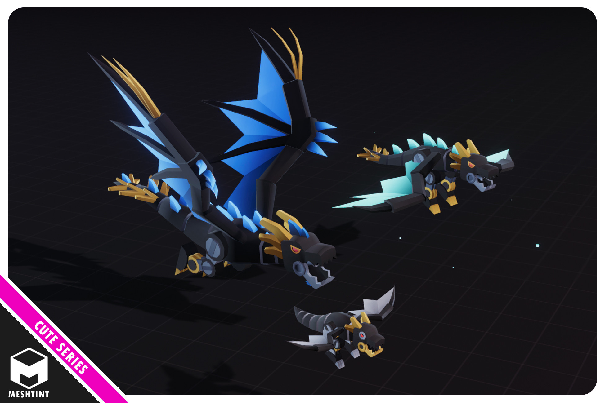Dragon Predator Robot Evolution Pack Cute Series | 3D 로봇 | Unity Asset ...