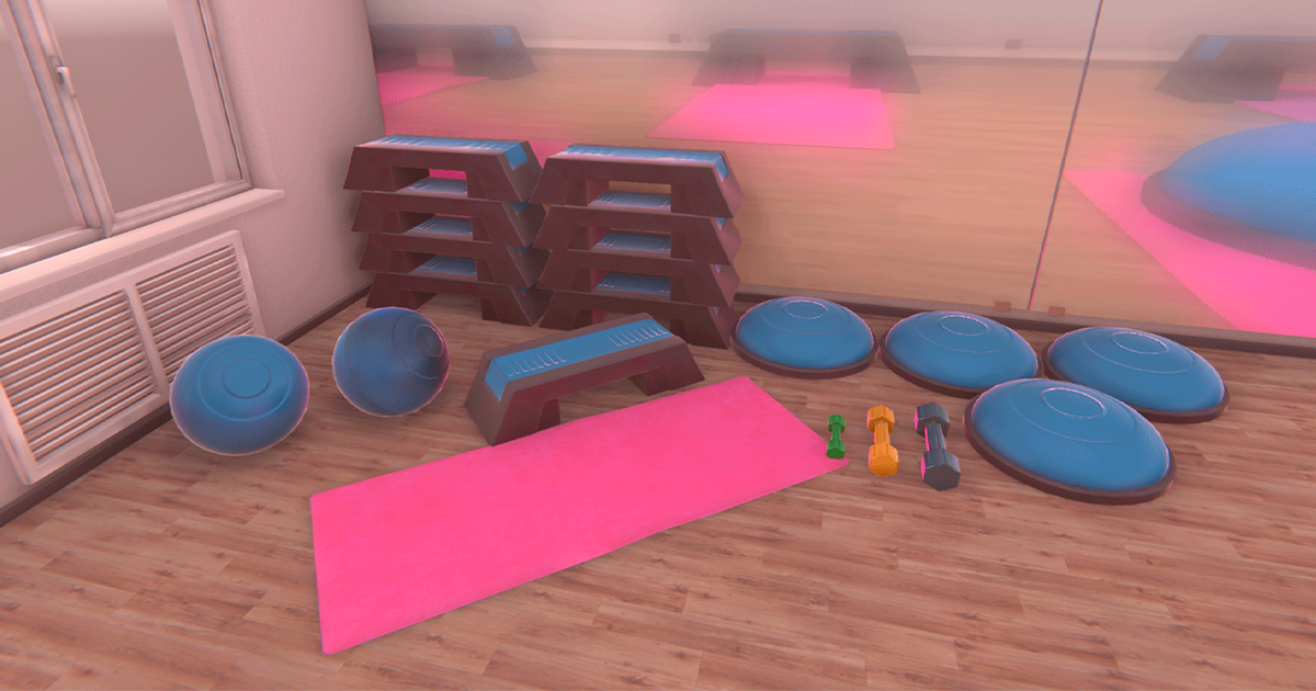 Fitness hall - interior and props | 3D Interior | Unity Asset Store