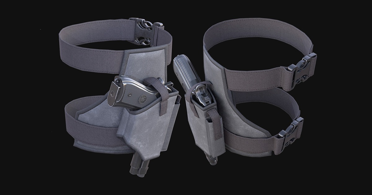 19 Holster - Male/Female - Rigged Humanoid Skeleton | 3D Characters ...