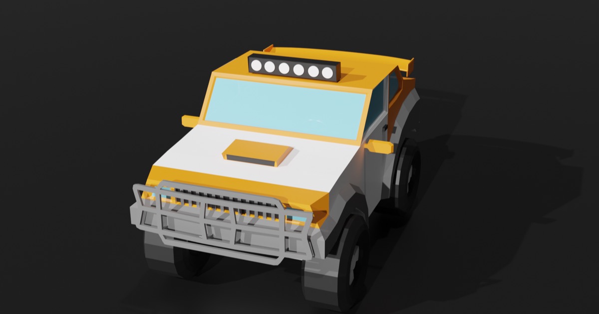 Low Poly Car Model - Off Road | 3D Vehicles | Unity Asset Store