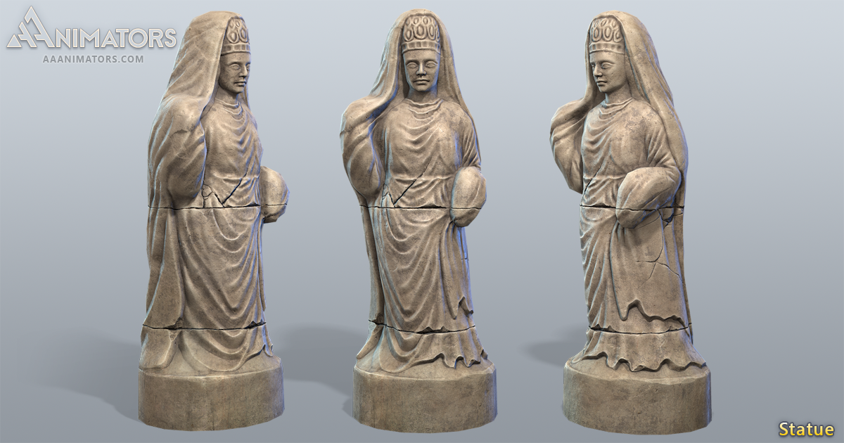 Low Poly Statue pack | 3D 都市 | Unity Asset Store