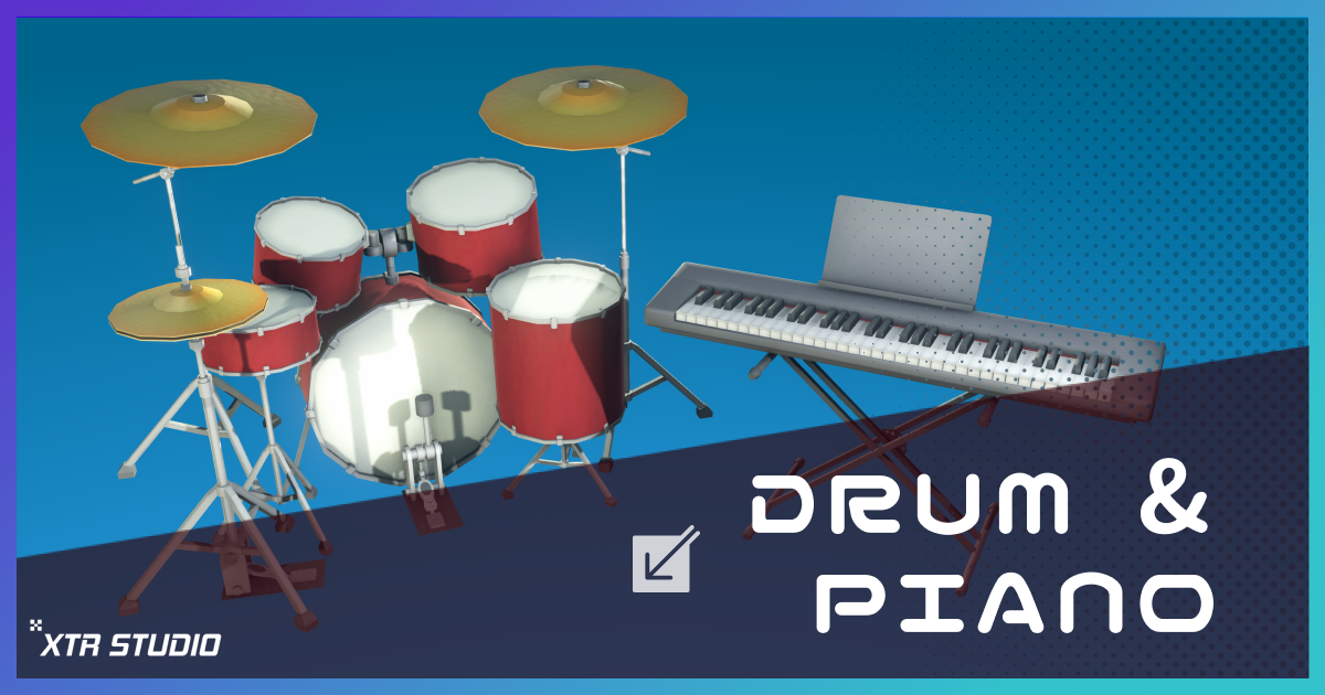 Drum & Piano | 3D Environments | Unity Asset Store