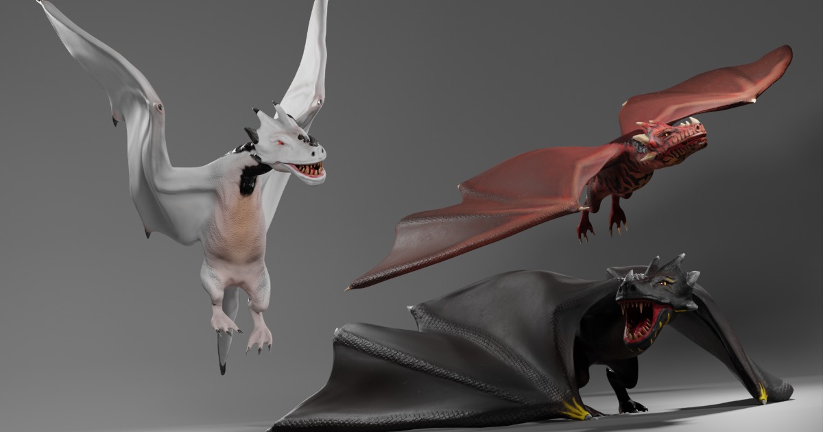 Dragons 1 | 3D Creatures | Unity Asset Store